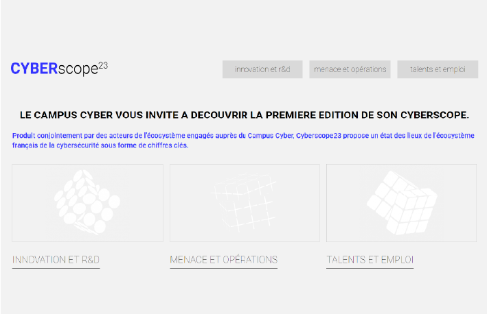 Découvrez CYBERscope23, le nouvel outil destiné au grand public. - Campus Cyber